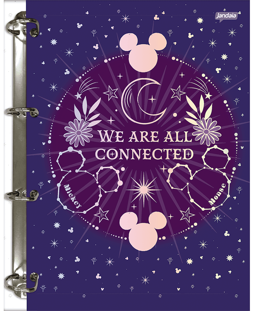 CADERNO ARGOLADO – MICKEY ARTS MAGIC – Cadernos Jandaia