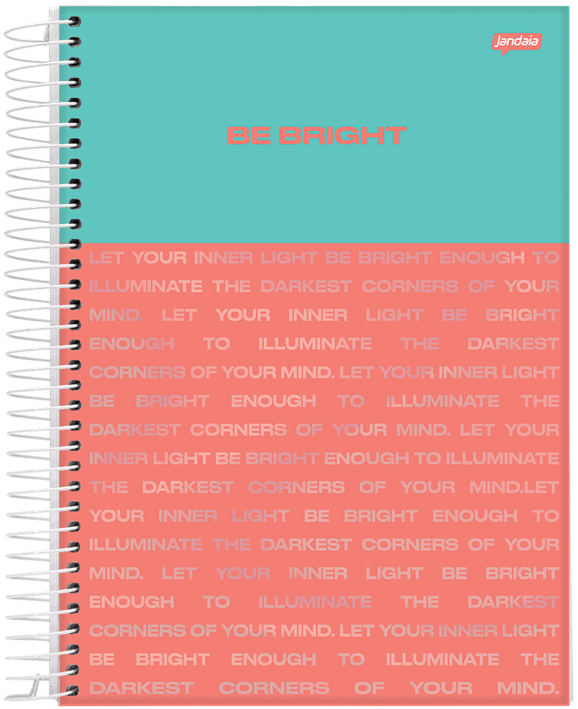 CADERNO ESPIRAL 1/4 – BRIGHT – Jandaia