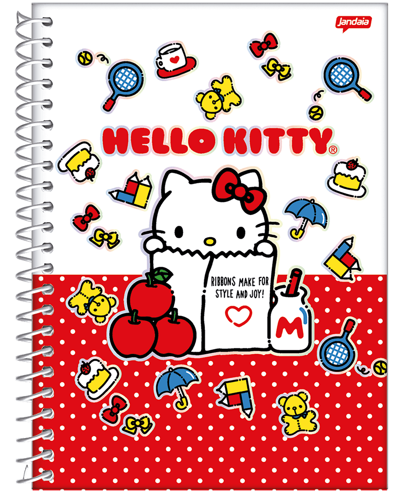 CADERNO ESPIRAL COLLEGE – HELLO KITTY – Jandaia