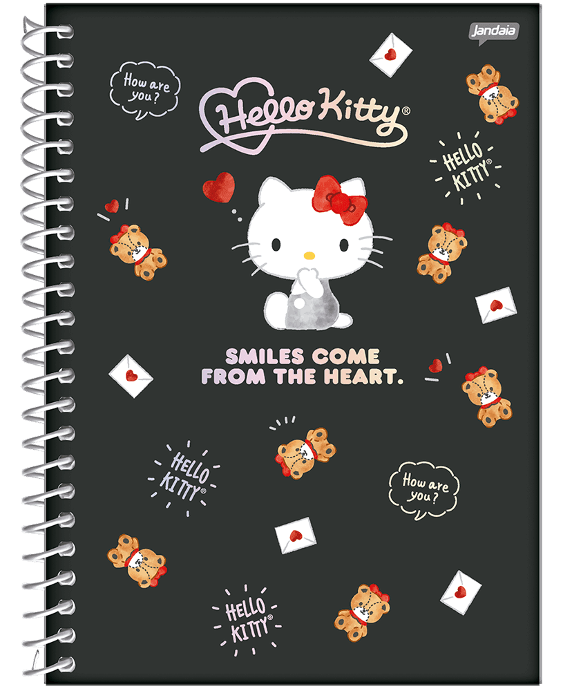 CADERNO ESPIRAL COLLEGE – HELLO KITTY – Jandaia