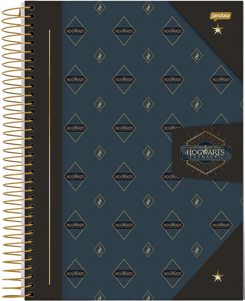 CADERNO ESPIRAL UNIVERSITÁRIO – HOGWARTS LEGACY – Jandaia