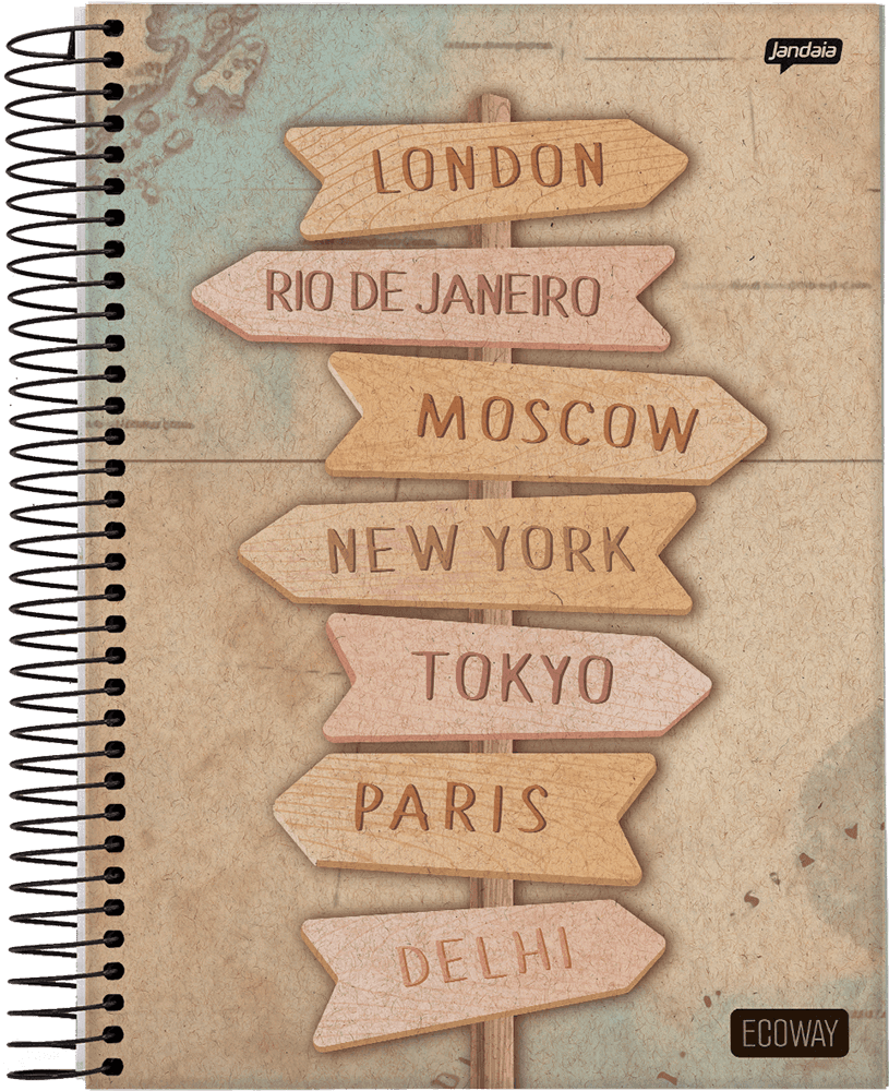 CADERNO ESPIRAL UNIVESITÁRIO – ECO WAY – Jandaia