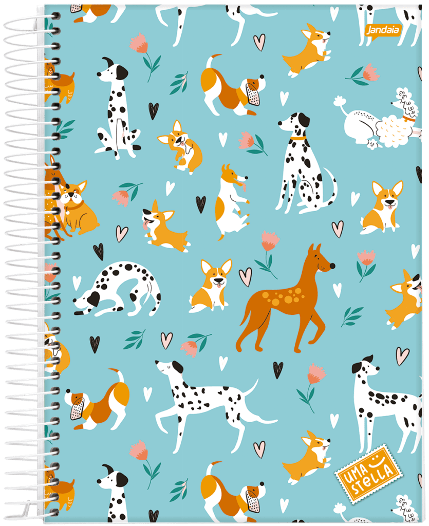 CADERNO ESPIRAL UNIVERSITÁRIO – STELLA – Cadernos Jandaia
